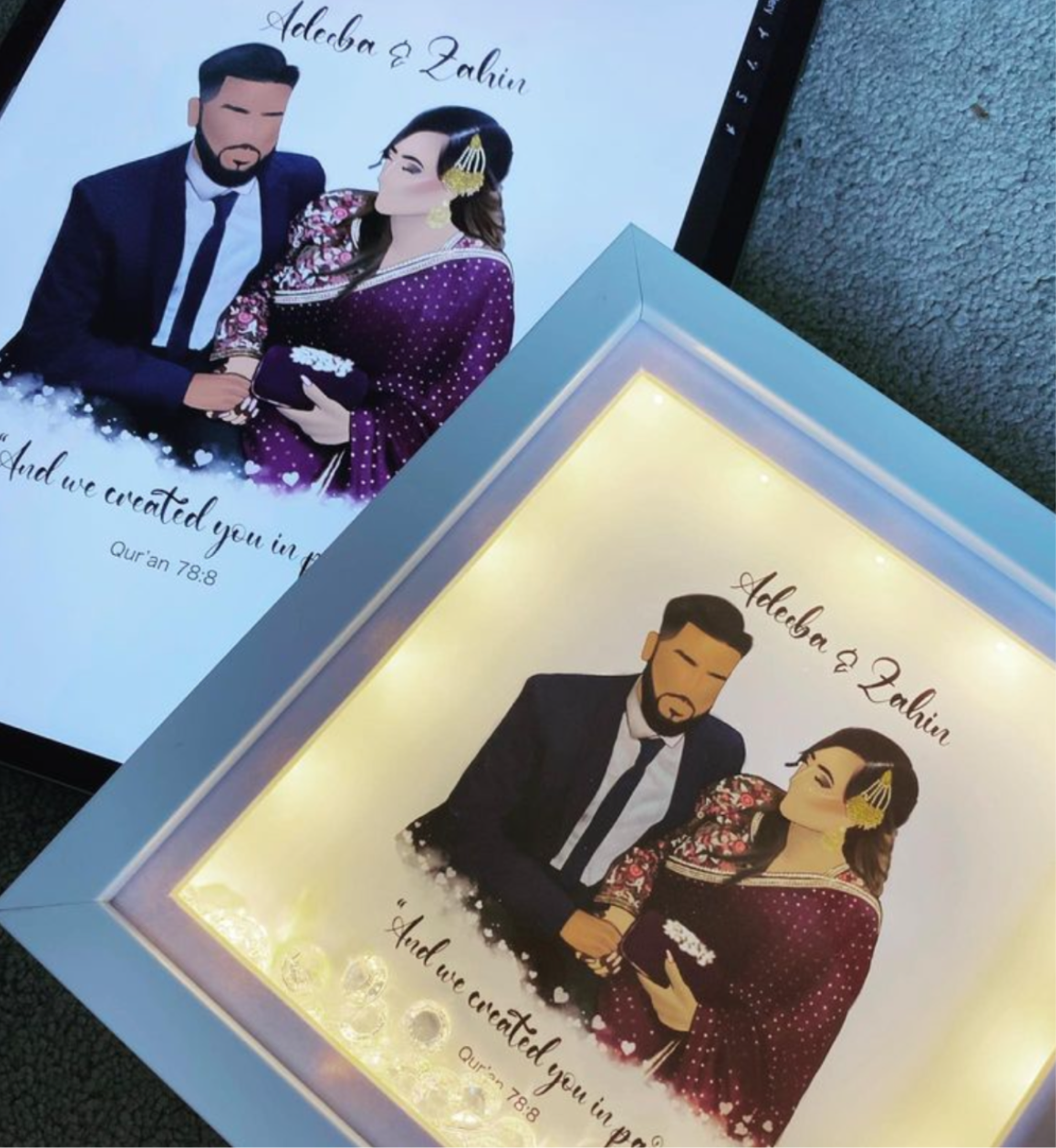 Illustration light up frames – Khanzcreations