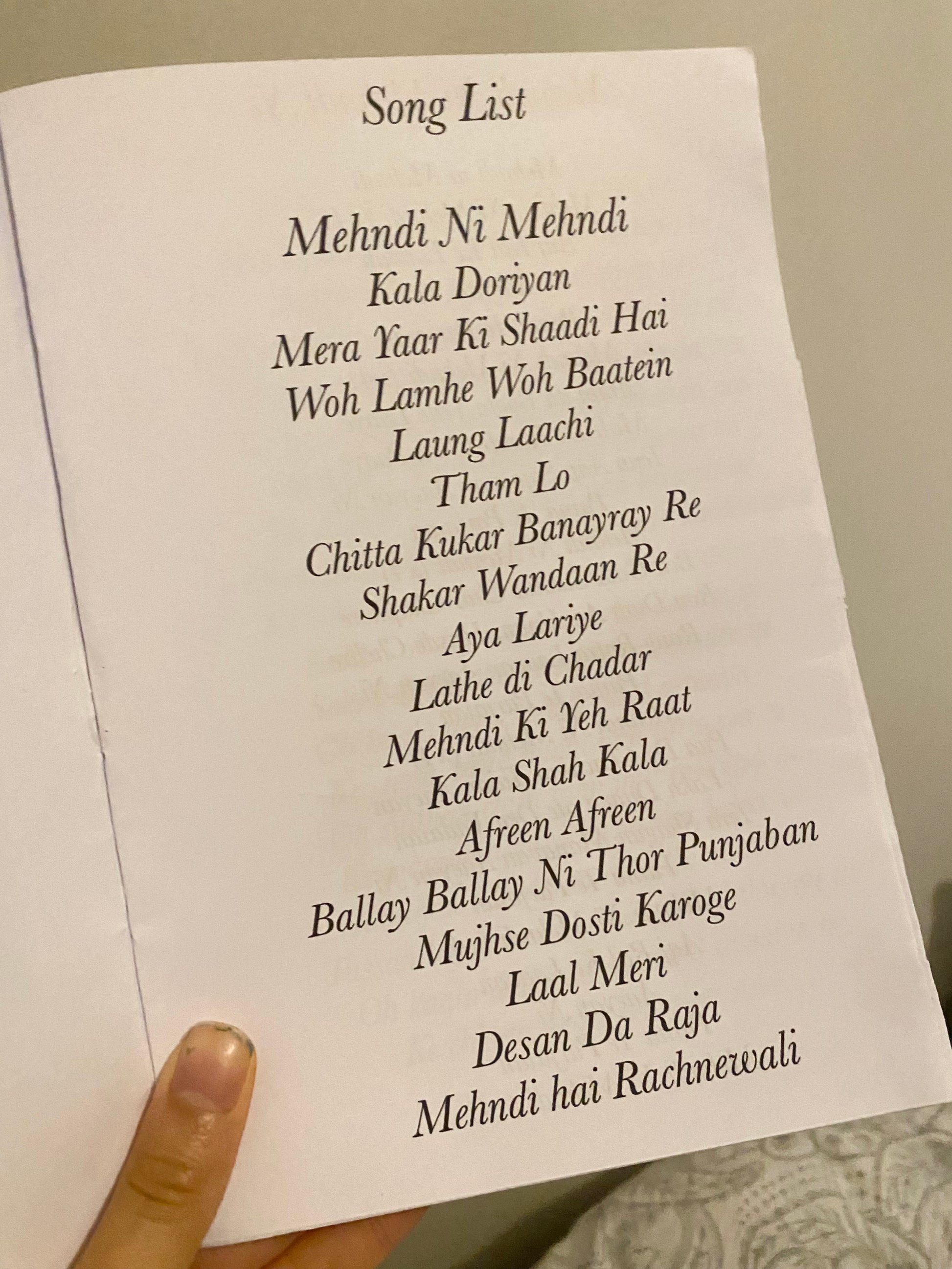 Dholki/Mehndi song books (pre order only) – Khanzcreations